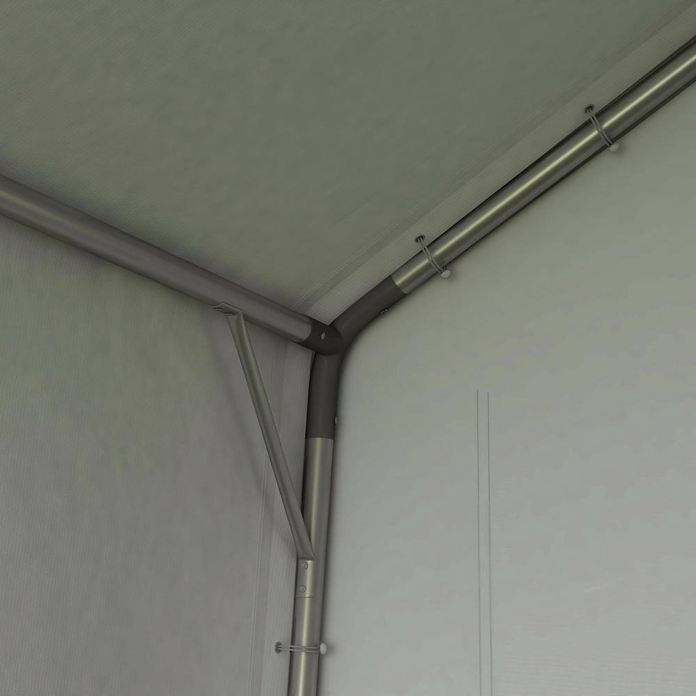 Huluwat 7 ft. W x 12 ft. D x 7.7 ft. H Beige Waterproof Portable Roof ...