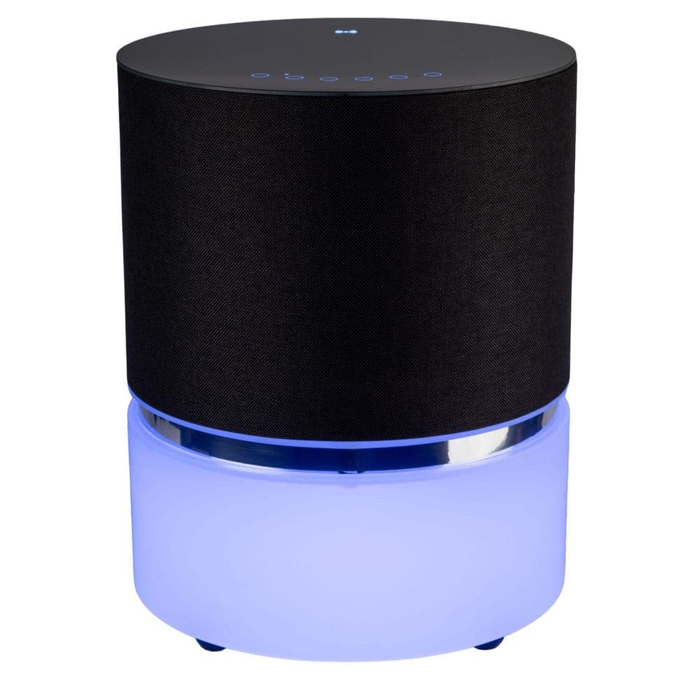 SOUNDSTREAM Nova Black Outdoor Side Table with Built-in Speaker System ...