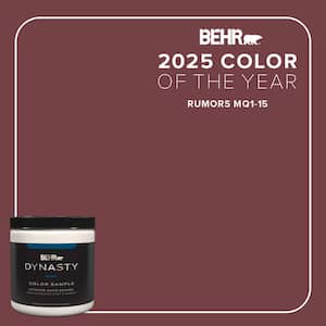 BEHR PREMIUM PLUS 8 oz. #MQ1-15 Rumors Semi-Gloss Interior/Exterior ...