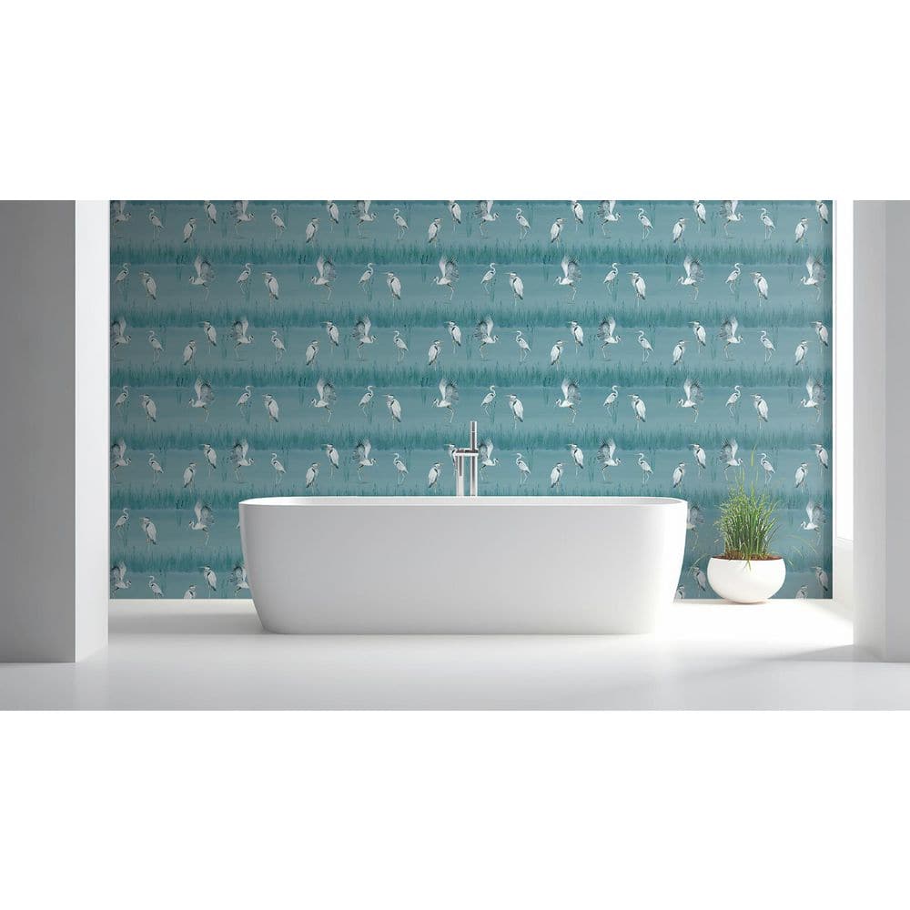 Arthouse Gerald Blue Heron River Wallpaper AH100213AH - The Home Depot