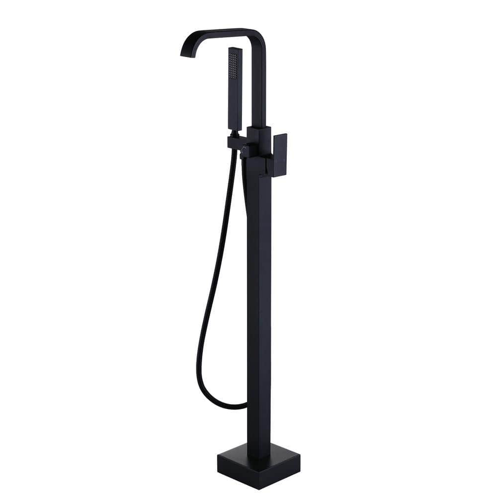 ALEASHA Single-Handle Freestanding Tub Faucet with Handheld Shower in ...