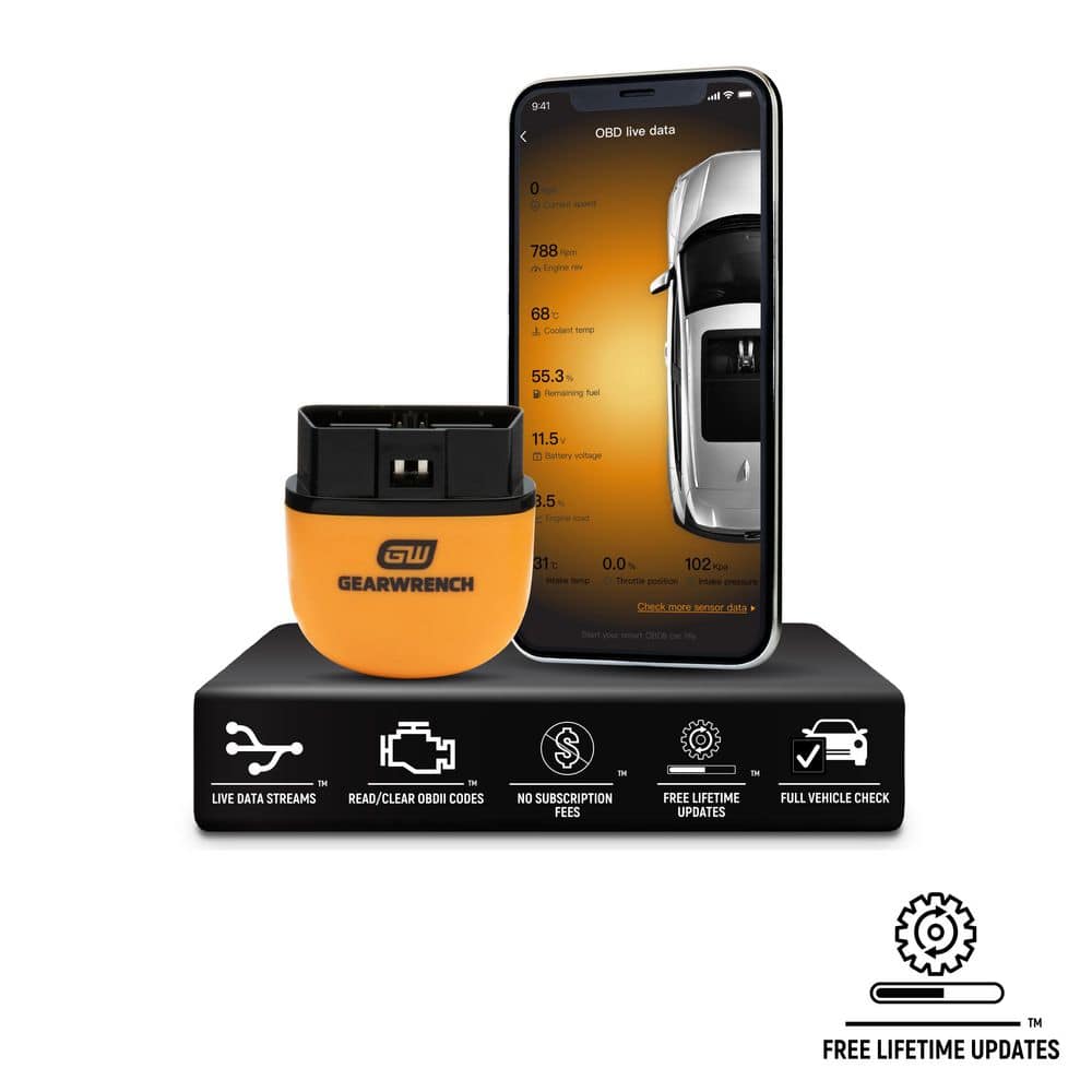 GEARWRENCH OBD2 Bluetooth Diagnostic Tester with GWSCAN App and Free ...
