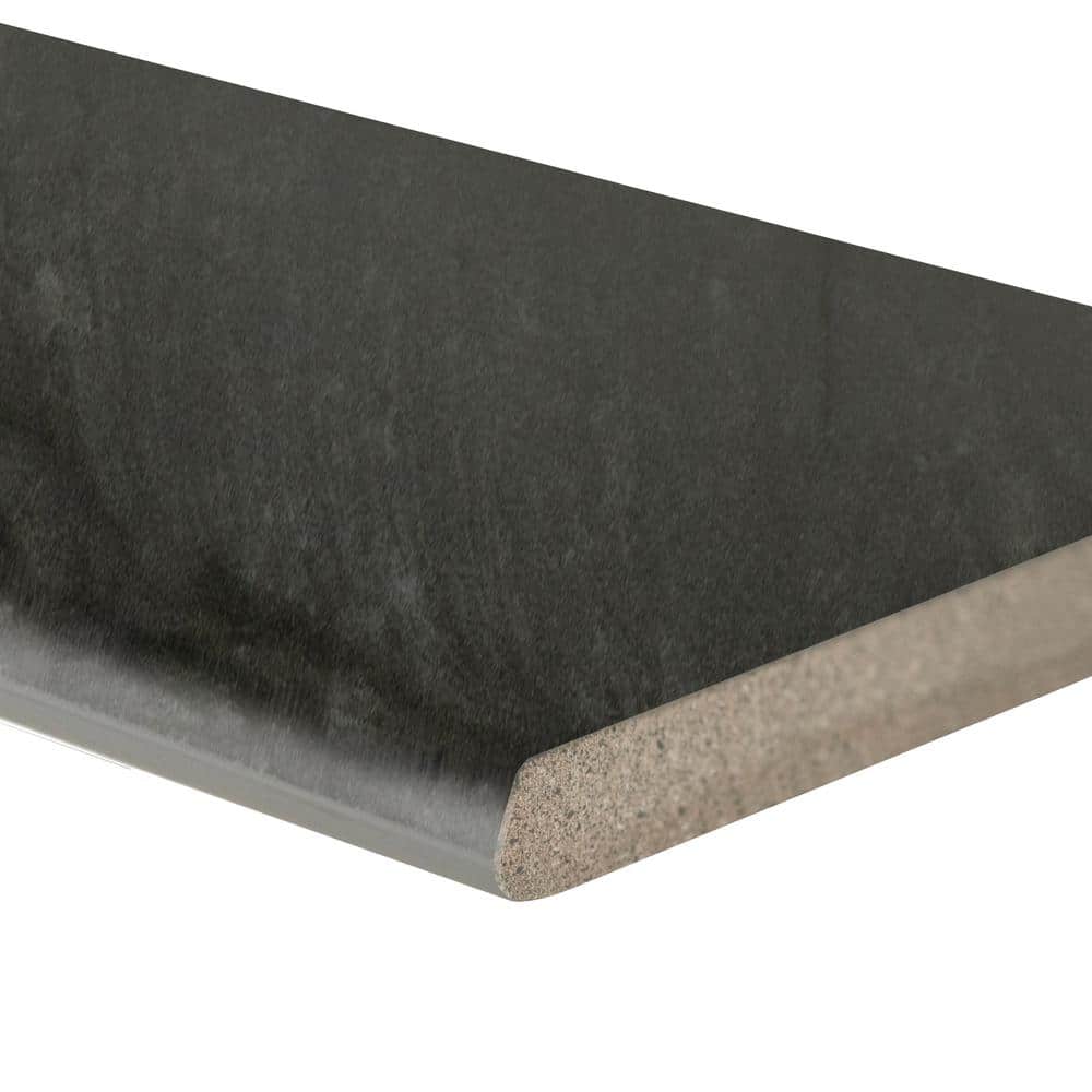 MSI Durban Anthracite Bullnose 3 in. x 24 in. Polished Porcelain Wall ...