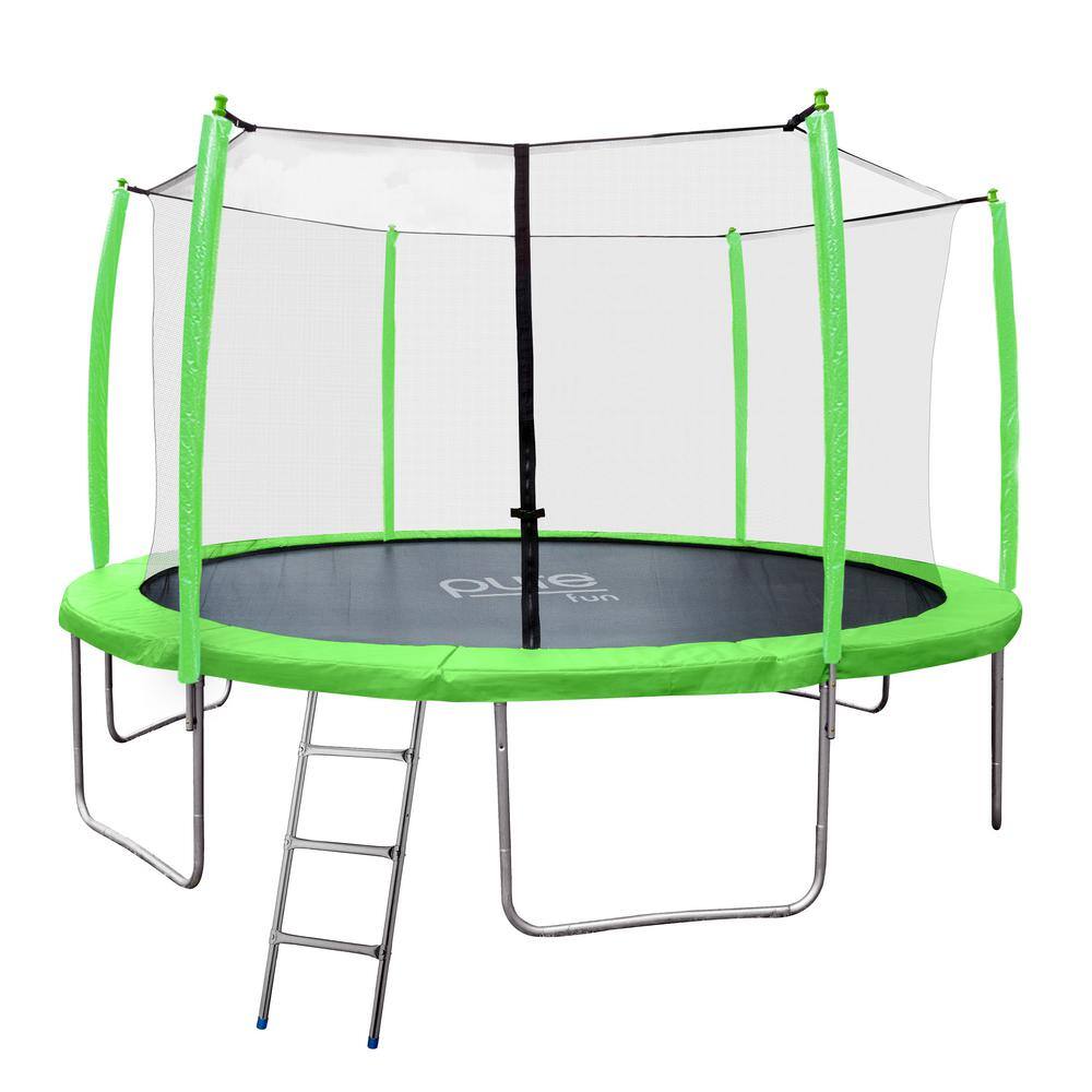 Pure Fun 15 ft. Supa-Bounce Trampoline Set with Ladder 9415TSL - The ...