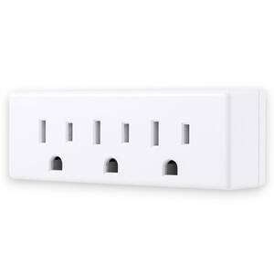 GE 6-Outlet Grounded Side-Access Tap, White (3-Pack) 48662 - The Home Depot