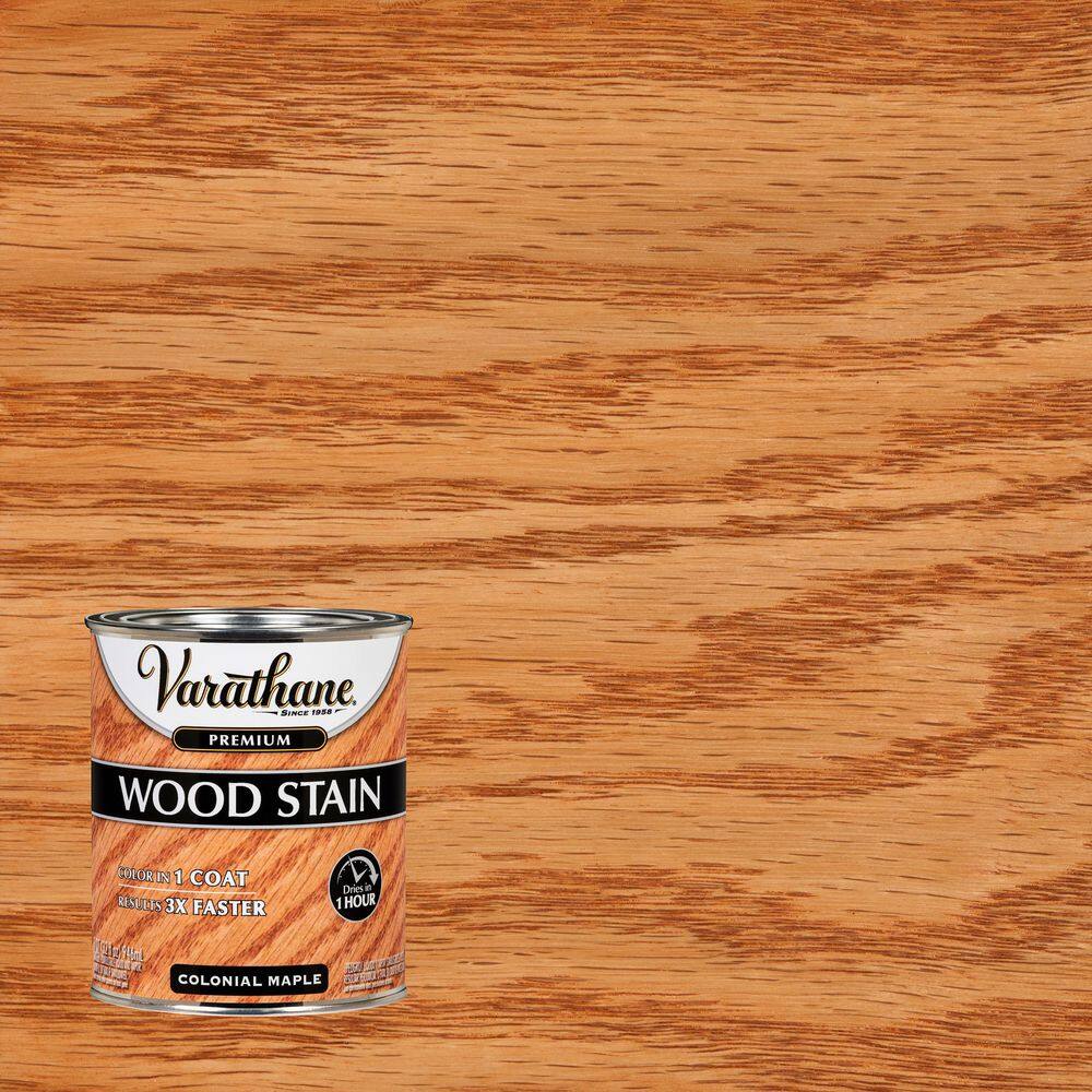 Varathane 1 qt. Colonial Maple Premium Fast Dry Interior Wood Stain (2 ...