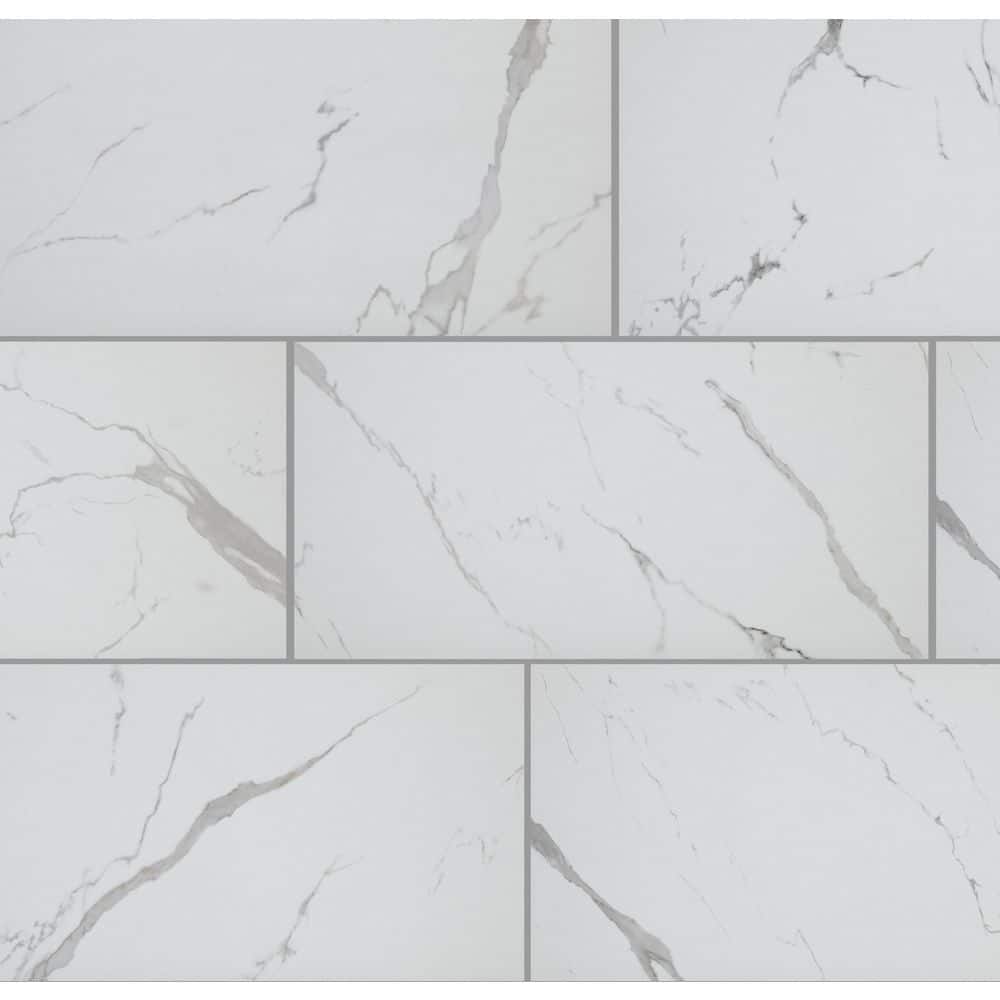 Florida Tile Home Collection Carrara Matte 12 in. x 24 in. Porcelain ...