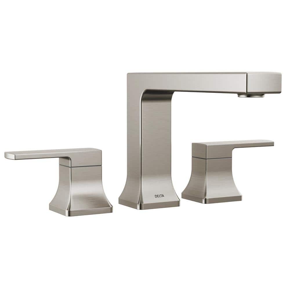 Delta Velum 2-Handle Deck Mount Roman Tub Faucet Trim Kit in Stainless ...