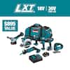 Makita 18V LXT Lithium-Ion Cordless 7-Tool Combo Kit with (2) 4.0Ah Batteries, Charger, and Bag ...