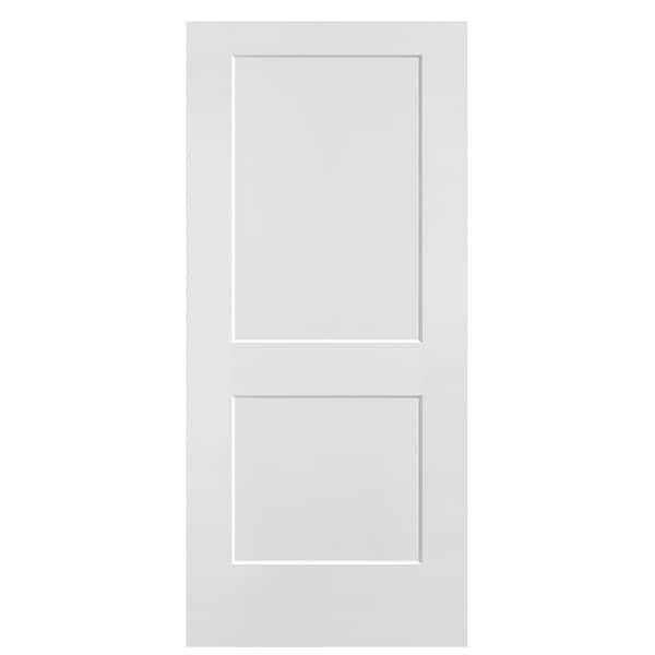 Masonite Logan 36in. x 80in. 2 Panel Hollow Core Primed White Composite ...
