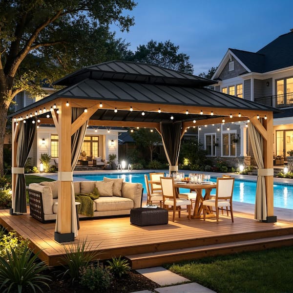Reviews for COVERONICS 12 ft. x 14 ft. Wall Mounted Gazebo, Patio ...