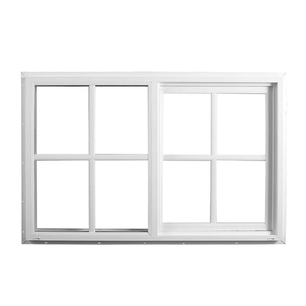 Ply Gem 35.5 in. x 23.5 in. Select Series White Vinyl Left-Hand Sliding ...