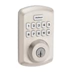 Defiant Single Cylinder Castle Electronic Keypad Deadbolt Satin Nickel ...