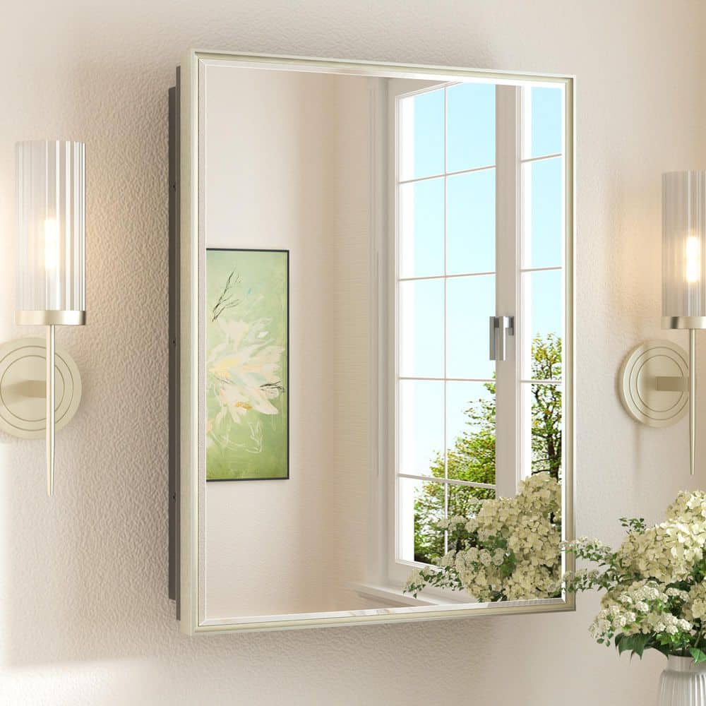 Reviews for TETOTE 20 in. W x 26 in. H Rectangular Aluminum Brushed ...