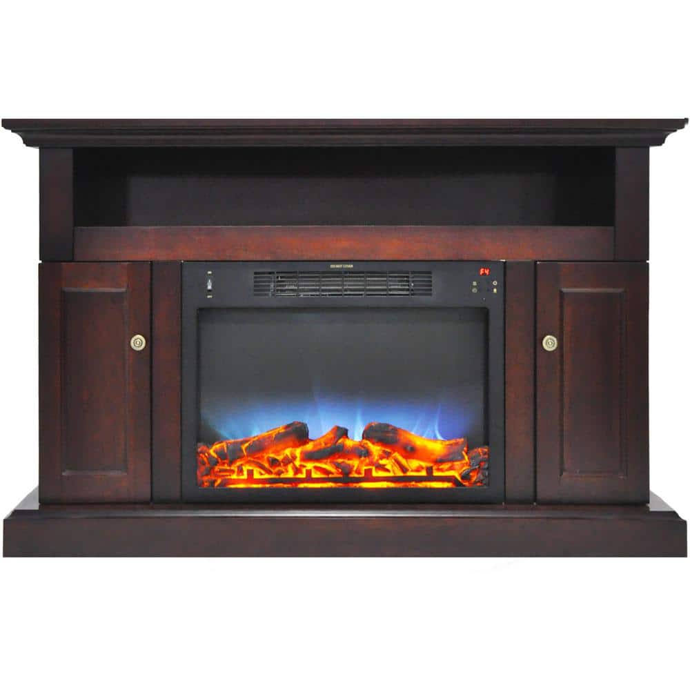 Hanover Kingsford 47 in. Electric Fireplace with Multi-Color LED Insert ...