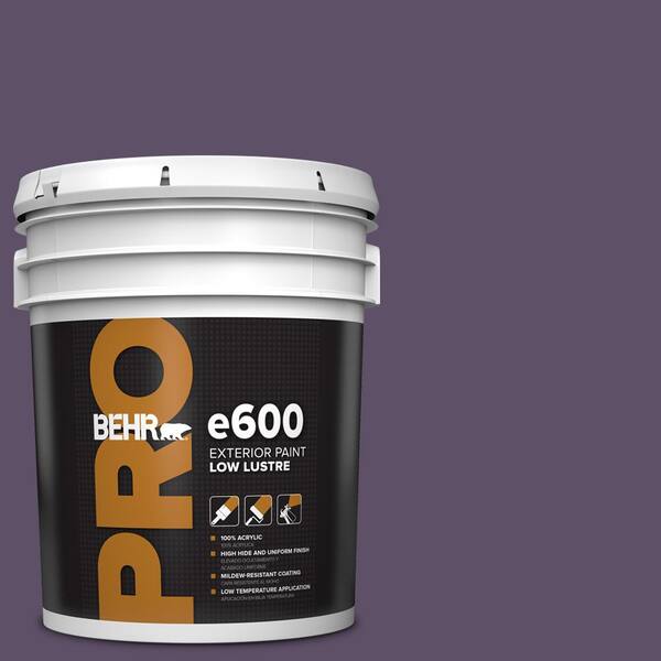 BEHR PRO 5 gal. #M560-7 Muscat Grape Low Luster Exterior Paint PR62305 ...