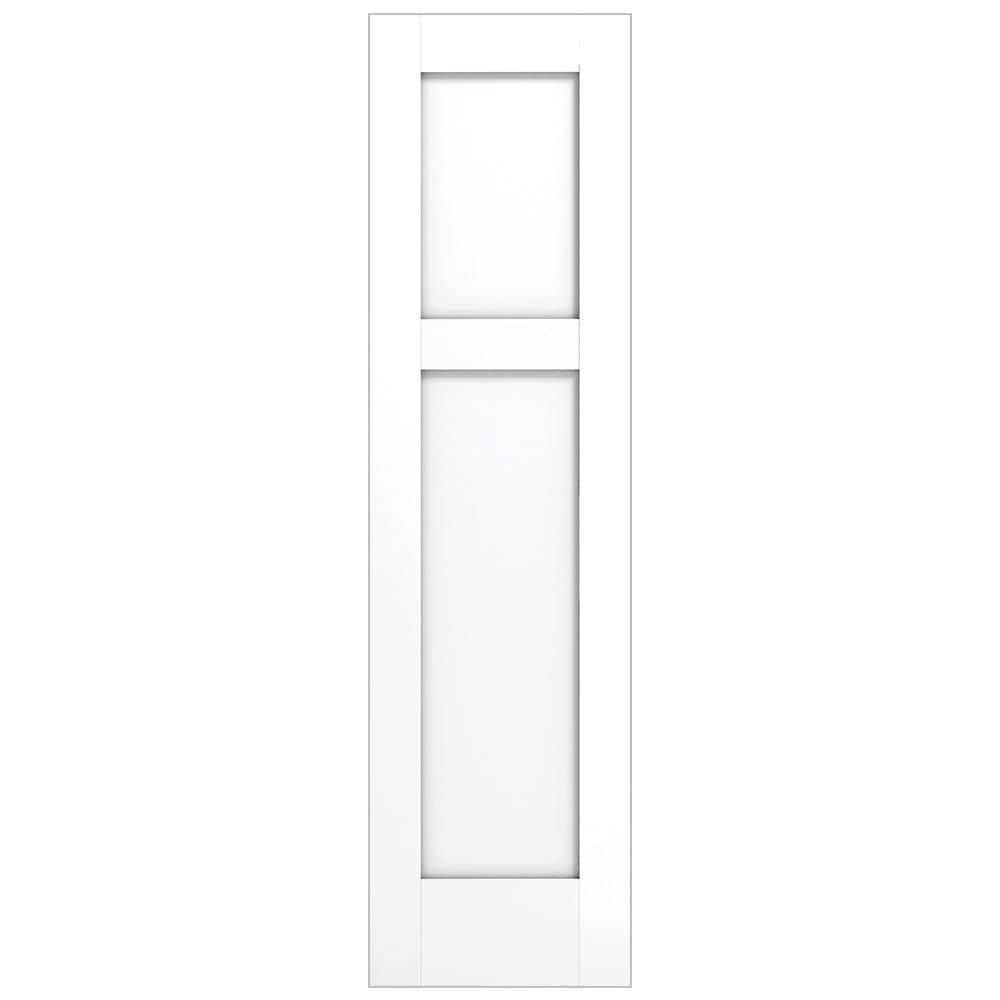 Alexandria Moulding 15 in. x 80 in. x 1-3/8 in. 2-Panel Craftsman Flat ...