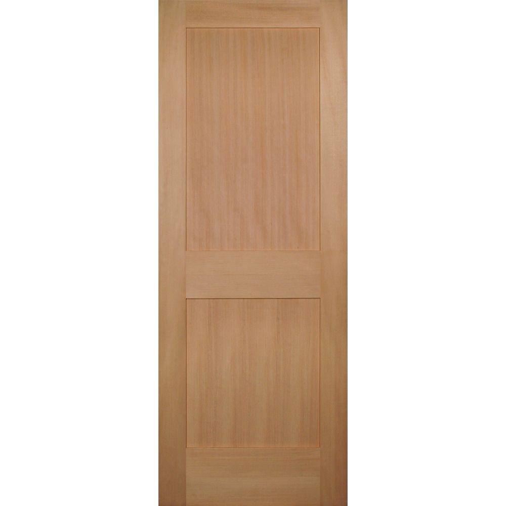 Builder's Choice Promo 30 in. 2-Panel Shaker Unfinished Hem-Fir Left ...