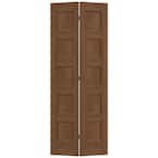 JELD-WEN 36 in. x 80 in. Conmore Hazelnut Stain Smooth Hollow Core ...