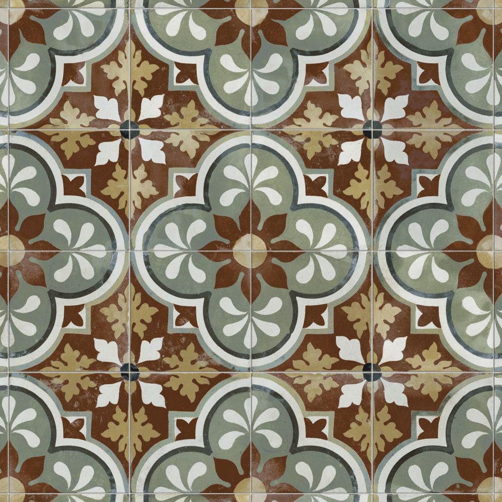 Merola Tile Kings Barna Born 17-5/8 in. x 17-5/8 in. Ceramic Floor and ...