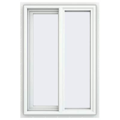 JELD-WEN 23.5 in. x 35.5 in. V-2500 Series White Vinyl Right-Handed ...