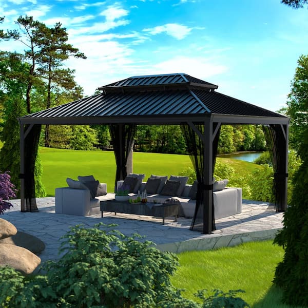 Reviews for COVERONICS 12 ft. x 14 ft. Wall Mounted Gazebo, Patio ...