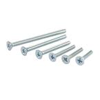 Commercial Electric 6/32 Assorted Flat Headed Phillips Screw Kit (120 ...