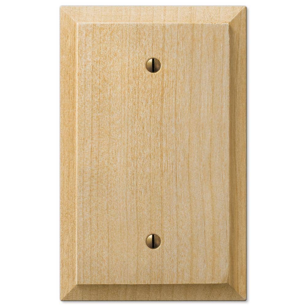 Amerelle Cabin 1-Gang Unfinished Blank Wood Wall Plate 180BHD-B - The ...