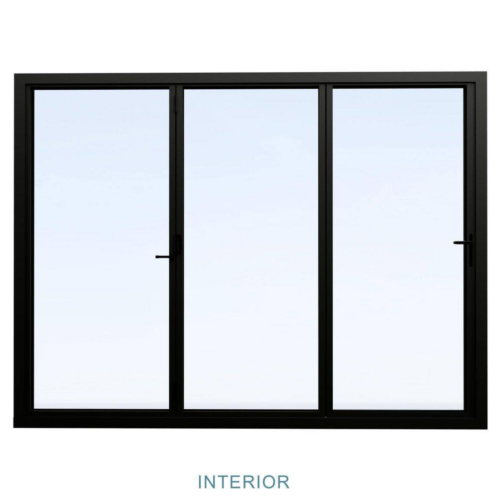 ARK DESIGN 96 in. x 96 in. Right Swing/Outswing Double Tempered Glass ...