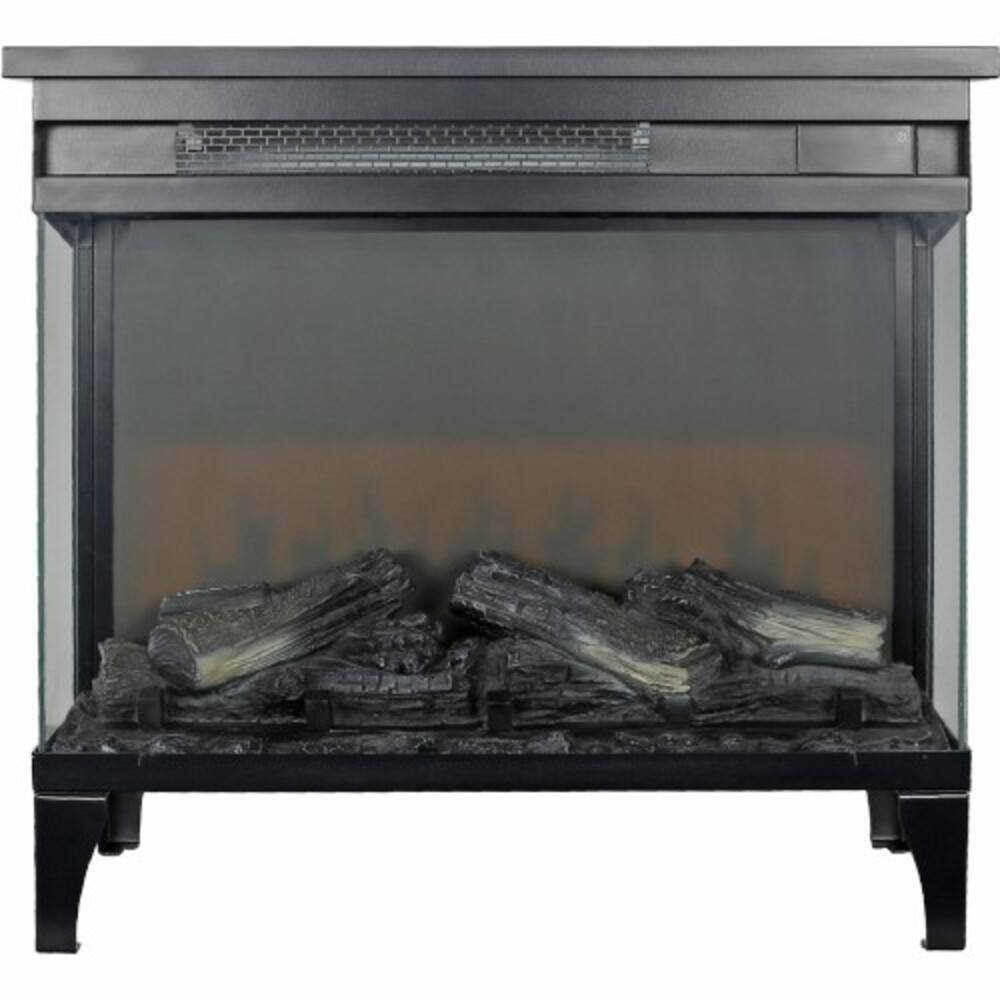 1500-Watt 24 in. 3-Sided Glass Electric Wall Furnace with Feet IN-L-110 ...