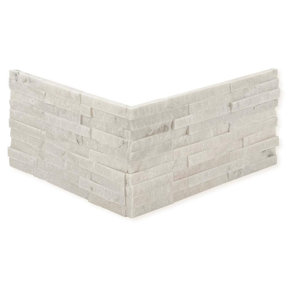 CRUZ BAY STUDIO Slender Strip Corner 3 in. x 12 in. Porcelain Split ...