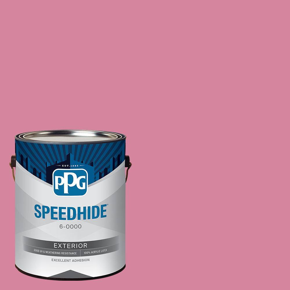 SPEEDHIDE 1 gal. PPG1182-5 Primrose Satin Exterior Paint PPG1182-5SX ...