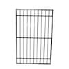4 ft. W x 6 ft. H Black Iron Swinging Wood Block Wall Fence Gate 46IG ...