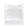 MUSTEE Durawall 60 in. L x 30 in. W x 70.75 in. H Rectangular Tub ...
