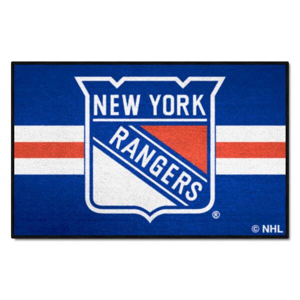 FANMATS New York Rangers Blue 1.5 ft. x 2.5 ft. Starter Area Rug 31944 ...