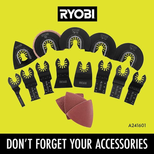 RYOBI ONE+ HP 18V Brushless Cordless Multi-Tool Kit with 4.0 Ah HIGH ...