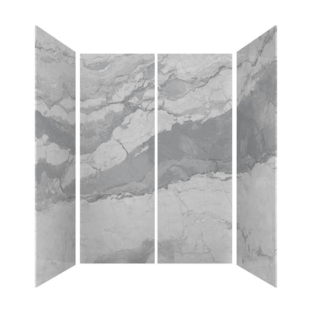 CASTICO 60 in. L x 36 in. W x 84 in H Glue-Up Alcove Solid Composite ...