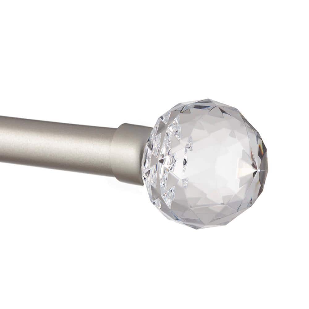 EXCLUSIVE HOME Crystal Ball 66 in. - 120 in. Adjustable 1 in. Single ...