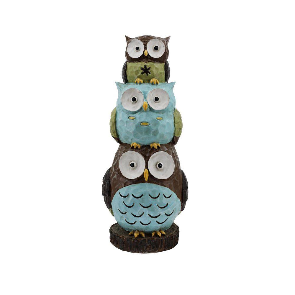 HI-LINE GIFT LTD 30"H Stacking Owls Garden Statue 75618-A-L - The Home ...