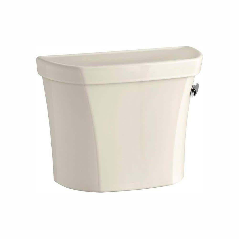 KOHLER Wellworth 1.6 GPF Single Flush Toilet Tank Only in Almond-K-4468 ...