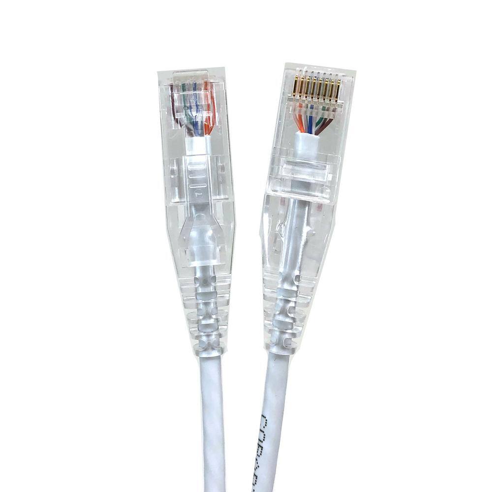 Micro Connectors, Inc 25 ft. 28 AWG Ultra Slim CAT6 RJ45 Unshielded ...