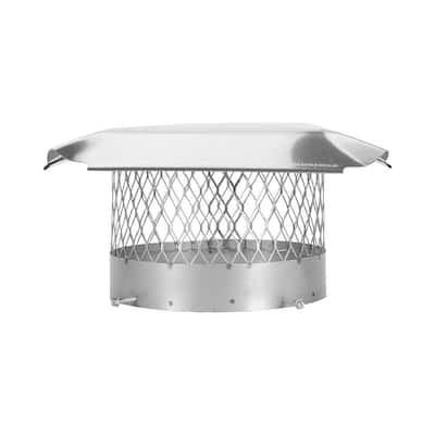 HY-C 15 in. x 15 in. Bolt-On Single Flue Chimney Cap in Stainless Steel ...