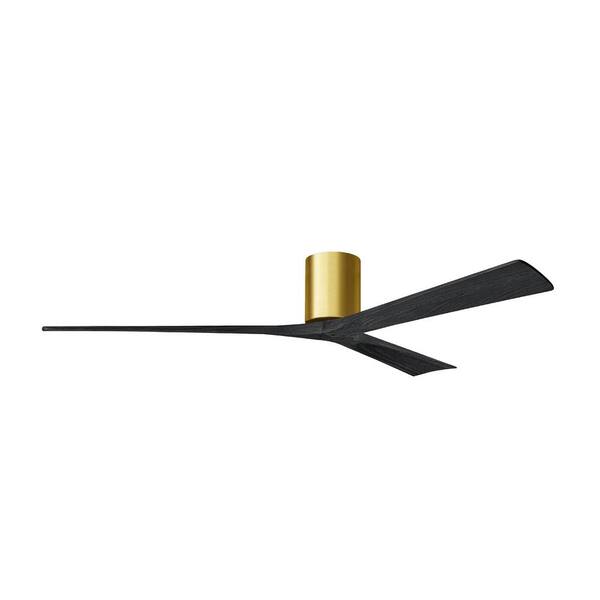 Matthews Fan Company Irene-3H 72 in. Indoor/Outdoor Brushed Brass ...