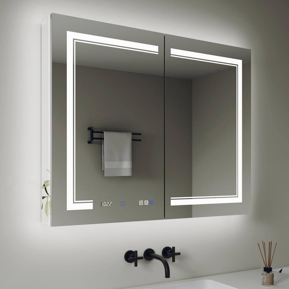 GroGro Delux2 40 in. W x 32 in. H Rectangular Recessed/Surface Mount ...
