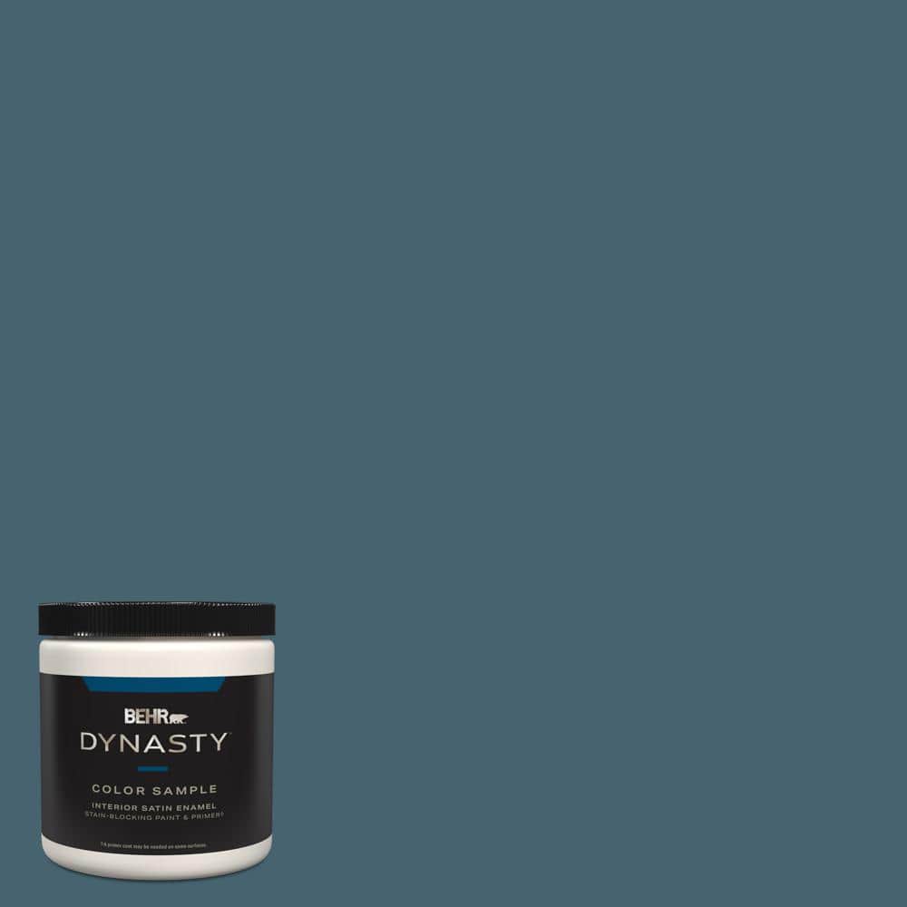 BEHR DYNASTY 8 oz. #BNC-28 Nostalgic Evening Satin Enamel Stain ...