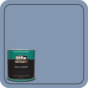 BEHR ULTRA 5 gal. #S530-4 Jet Set Semi-Gloss Enamel Exterior Paint ...