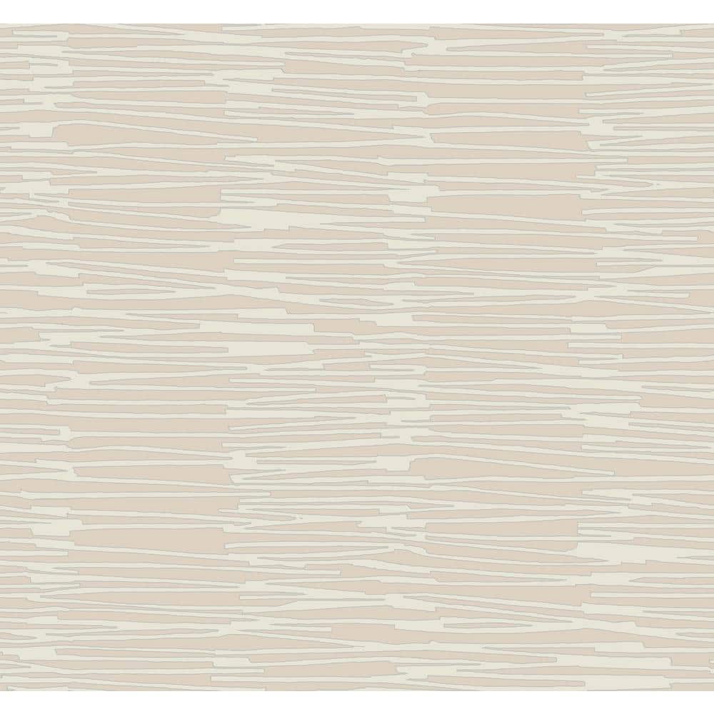 York Wallcoverings Pink and Silver Water Reed Thatch Textured Non ...