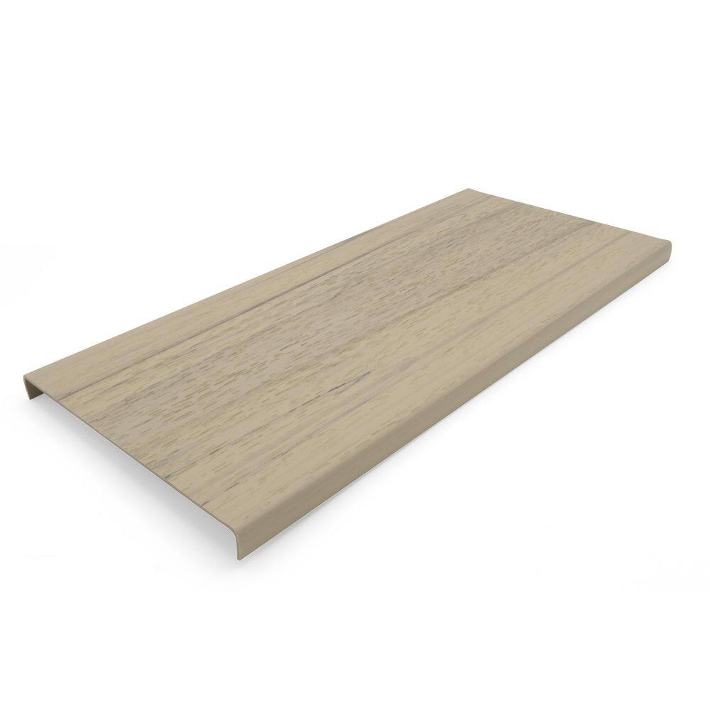 Deck-Top 8 ft. x 1/2 in. x 5-1/2 in. Rustic Tan PVC Decking Board ...