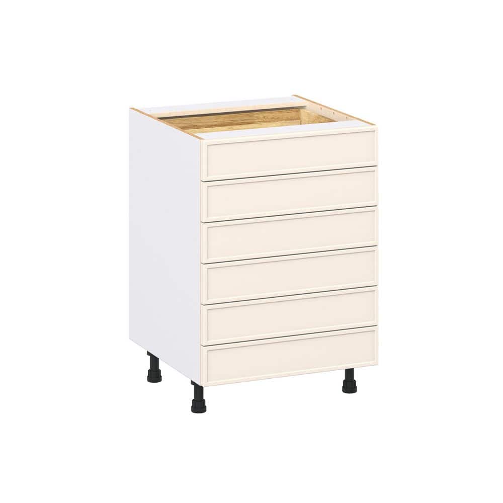 J COLLECTION Fairview Washed Linen Slim Shaker Assembled Base Kitchen ...