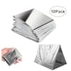 Wellco 83 in. x 63 in. Emergency Blankets Mylar Thermal Blanket Silver ...
